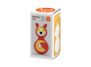 kid o wobbles fox - action animal toy figure, forest theme, multi-colored plastic, 12+ months