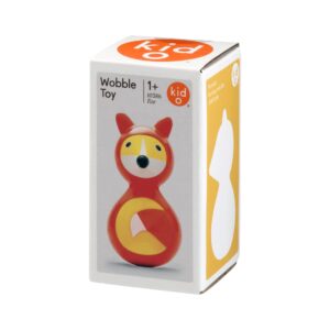 Kid O Wobbles Fox - Action Animal Toy Figure, Forest Theme, Multi-Colored Plastic, 12+ Months