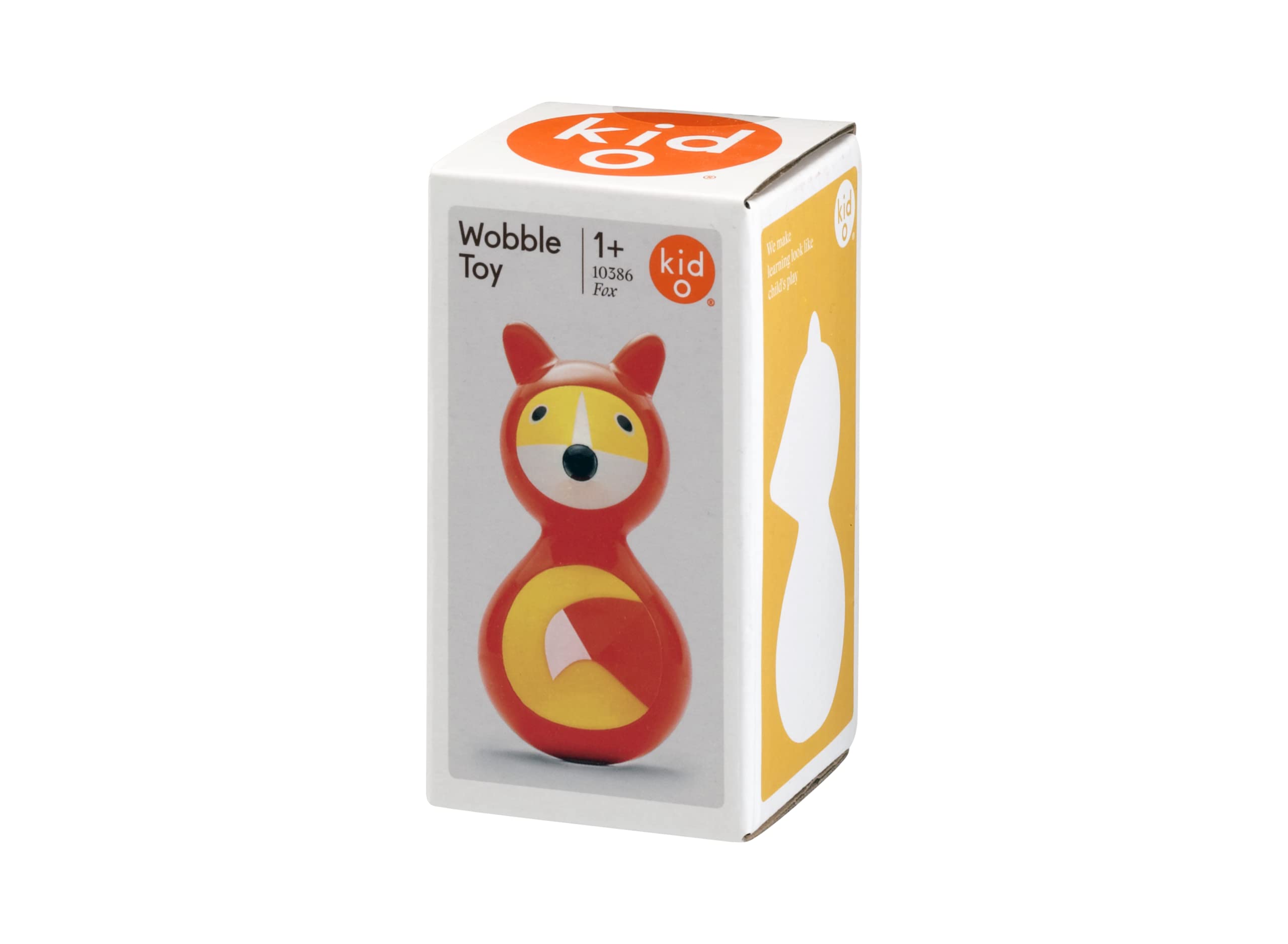 Kid O Wobbles Fox - Action Animal Toy Figure, Forest Theme, Multi-Colored Plastic, 12+ Months