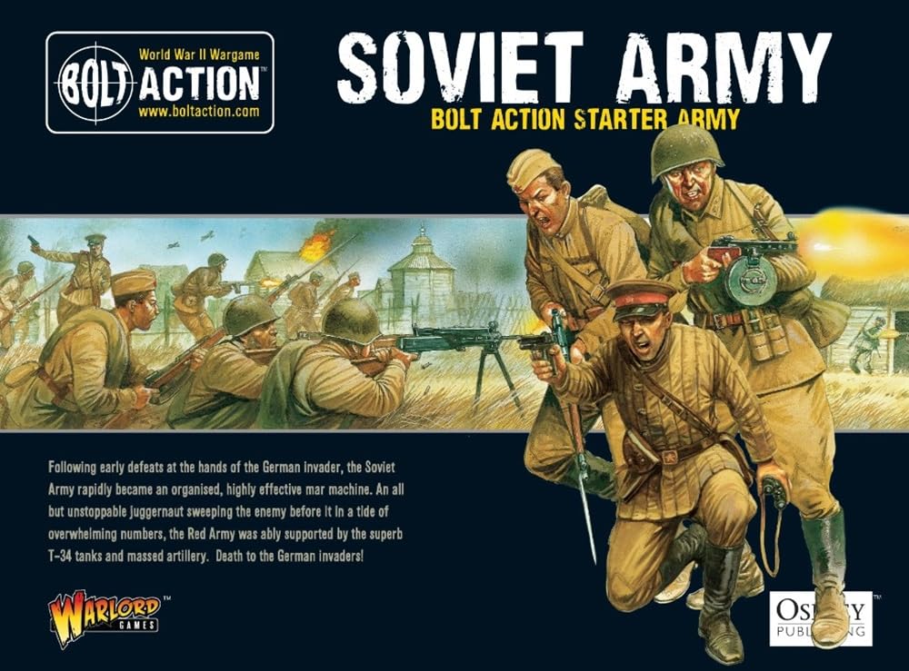 WarLord Bolt Action Soviet Army Starter Army Pack 1:56 WWII Military Wargaming Plastic Model Kit, Small