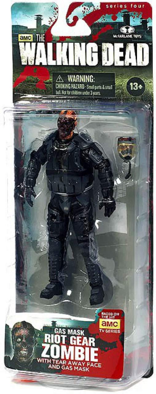 McFarlane Toys The Walking Dead TV Series 4 Riot Gear Gas Mask Zombie Action Figure