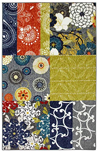 Mohawk Home New Wave Secret Garden Patchwork Printed Area Rug, 5'x8', Multicolor