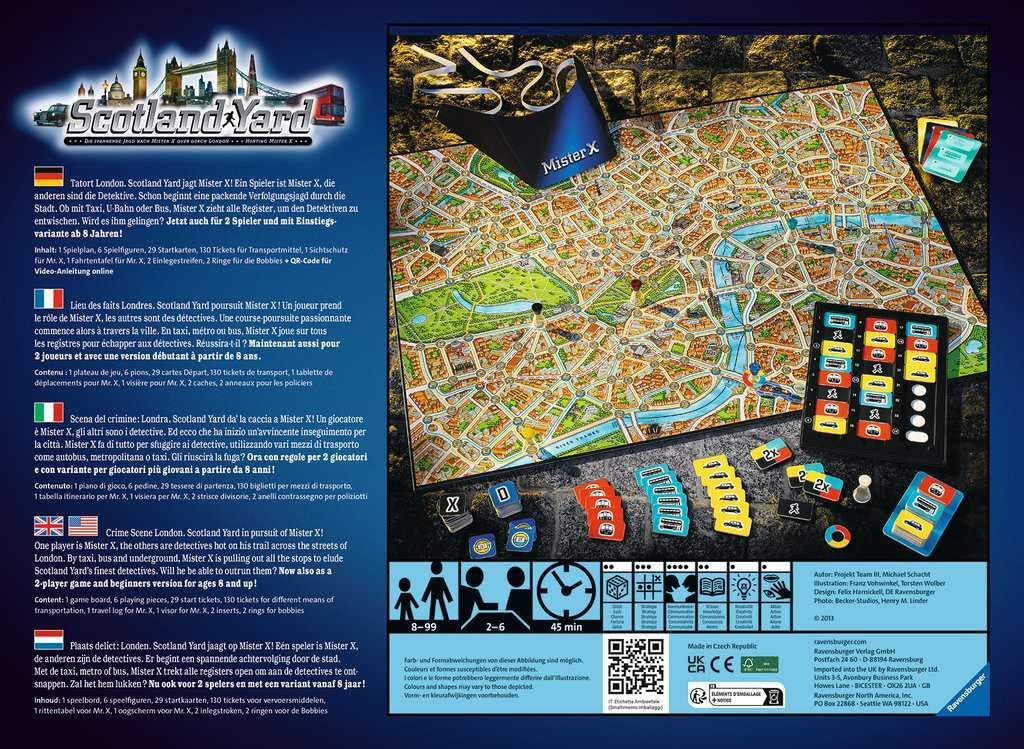 Scotland Yard: The Family Board Game of Detective Pursuit