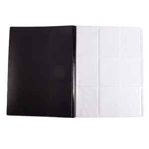 Monster Binder - 9 Pocket Trading Card Album - Matte Black w White Pages - Holds 360 Yugioh, Magic, and Pokemon Cards