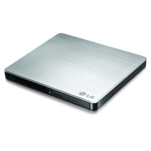 lg electronics gp60ns50 usb 3.0 compatible, super-multi ultra slim portable dvd+/-rw external drive for pc windows, linux, mac os, surface pro 3&4, with m-disc support, silver