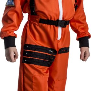 Dress Up America Astronaut Costume for Kids – NASA Orange Spacesuit for Boys & Girls