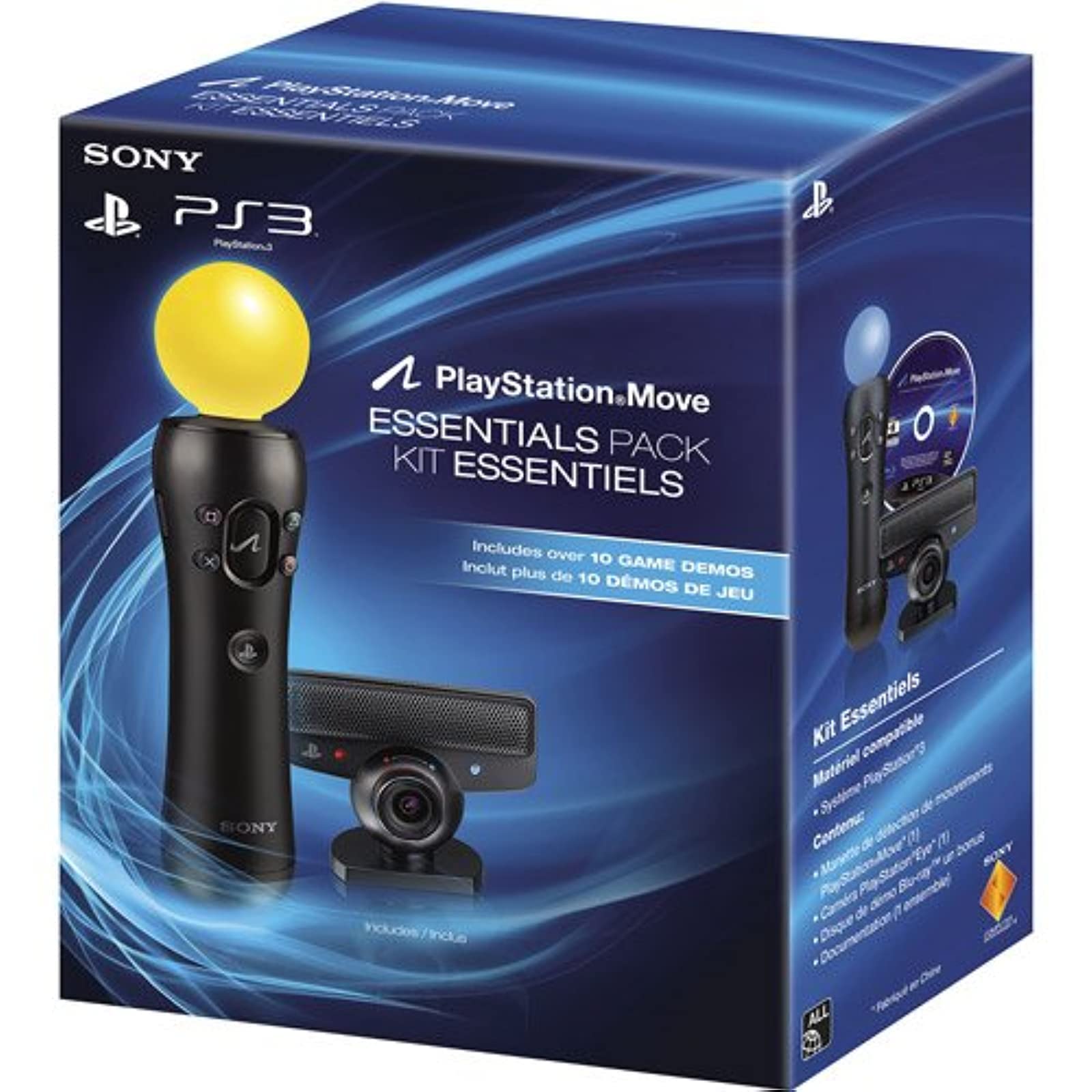 PS3 Move Essentials Pack w/ Motion Controller & E