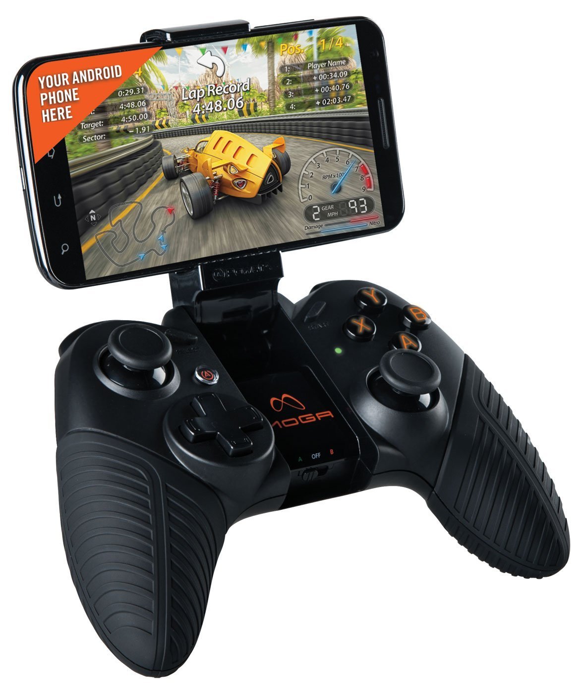 PowerA MOGA Pro Mobile Gaming System for Android Smartphones - Retail Packaging - Black