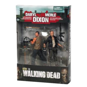 mcfarlane toys the walking dead tv series 4 dixon brother action figure playset, 2-pack