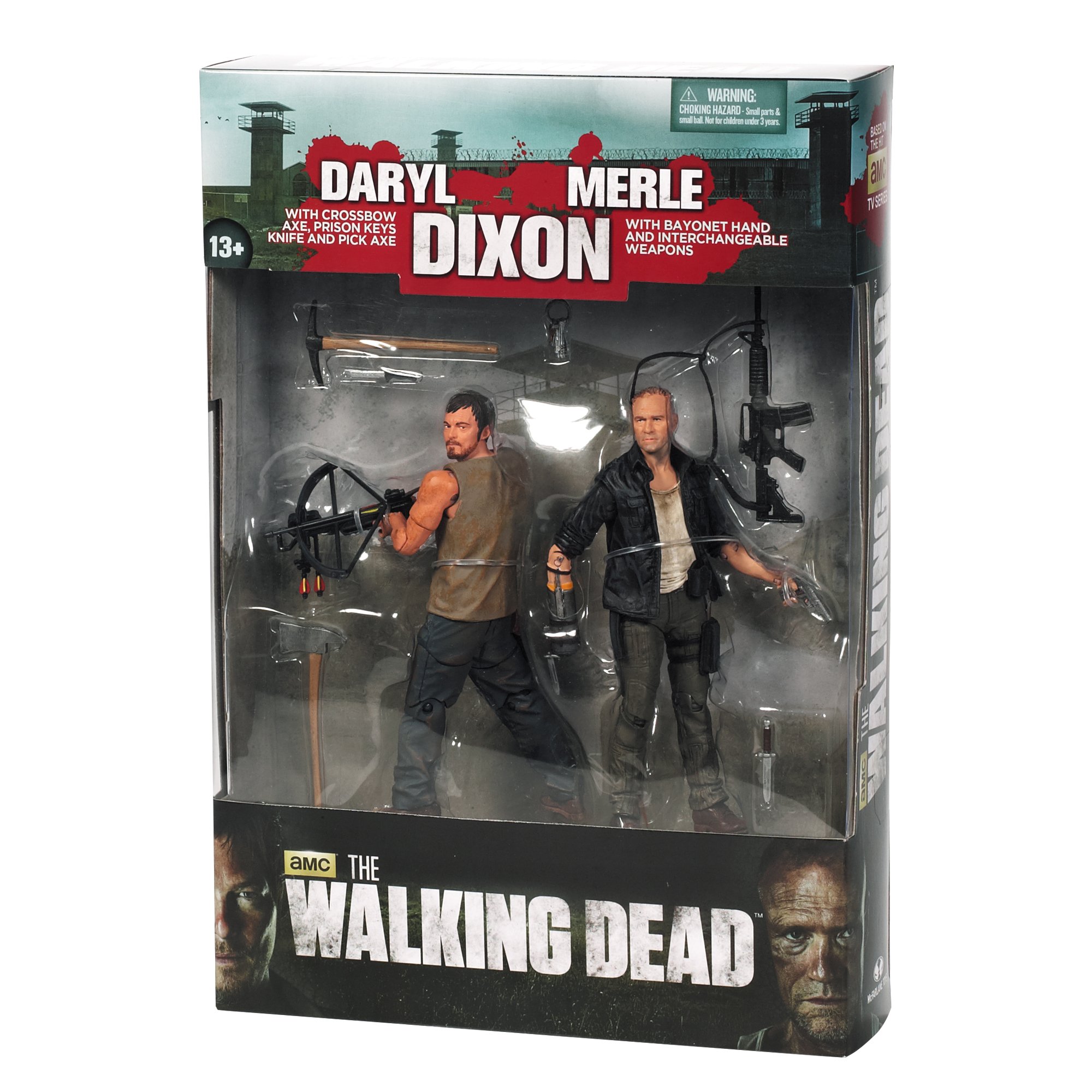 McFarlane Toys The Walking Dead TV Series 4 Dixon Brother Action Figure Playset, 2-Pack