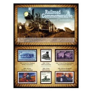 american coin treasures railroad commemorative stamp collection