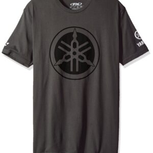 Factory Effex 16-88292 'YAMAHA' Tuning Fork T-Shirt (Charcoal, Large)