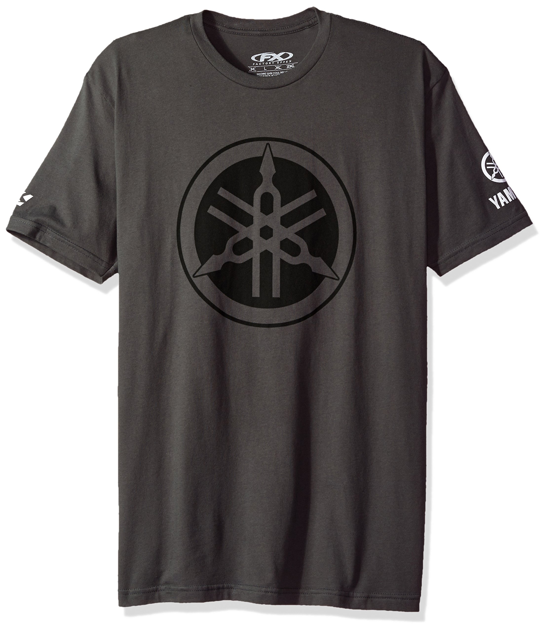 Factory Effex 16-88292 'YAMAHA' Tuning Fork T-Shirt (Charcoal, Large)