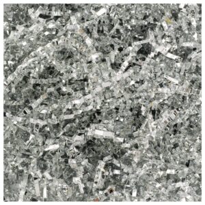 metallic silver paper shreds - 2oz., 1 pack - perfect for gift packaging, decorations and craft projects