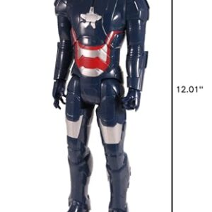 Marvel Iron Man 3 Titan Hero Series Avengers Initiative Movie Series Iron Patriot Action Figure, 12-Inch