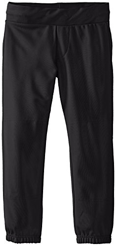 EASTON ZONE Softball Pant | Girl's | Medium | Black | 2020 |Low-Rise Waistband With Draw Cord, Set-In Back Pockets