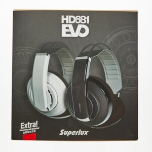 Superlux HD-681 EVO Professional Monitoring Headphones, White