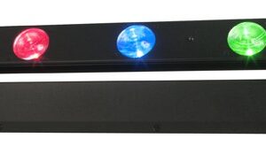 ADJ Products, Sweeper Beam Quad LED, Colored LED Beams with Sound Activated Pulse and Strobe SWE199