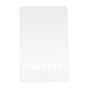 musiclily guitar back plate tremolo cavity cover backplate for china made squier guitar parts,1ply white