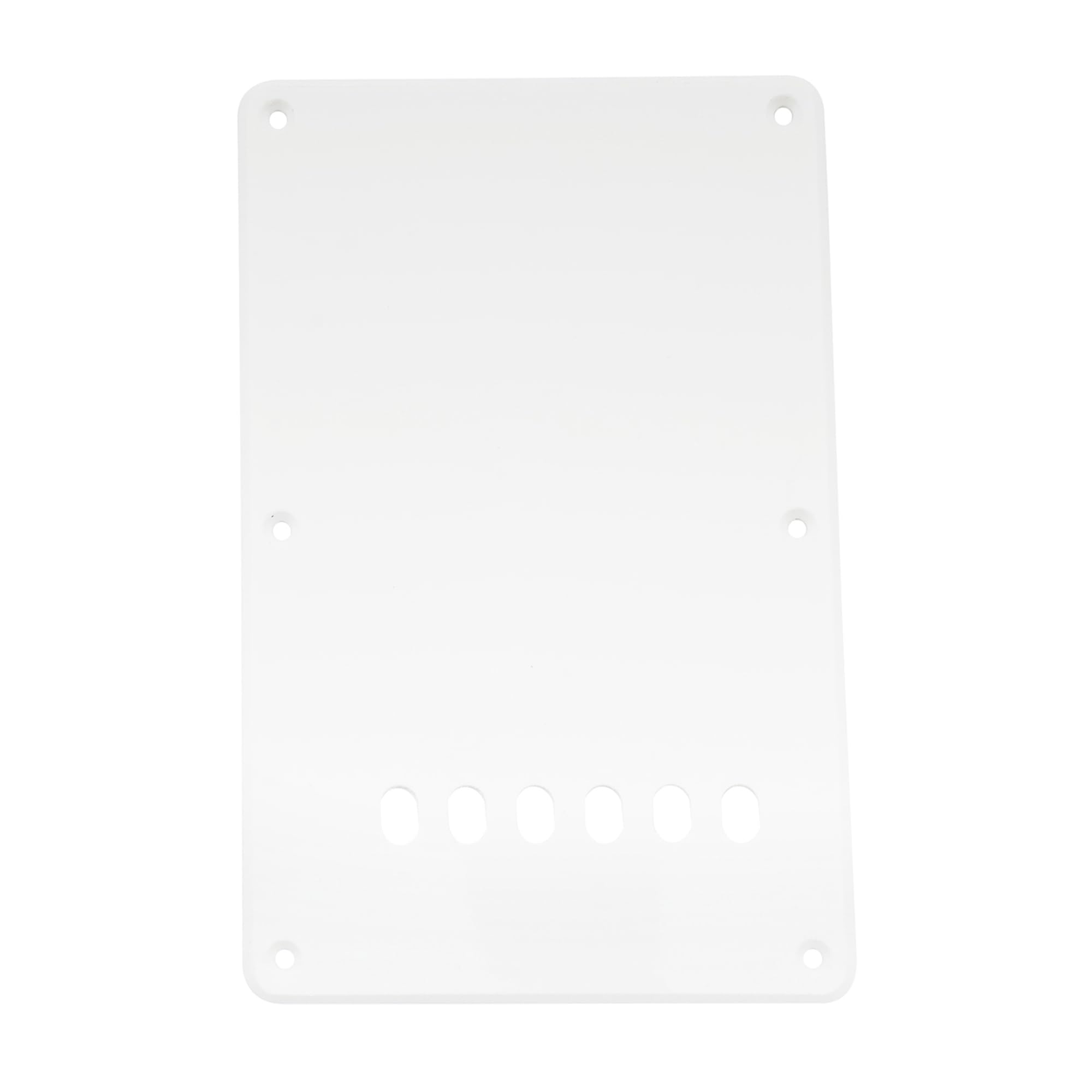 Musiclily Guitar Back Plate Tremolo Cavity Cover Backplate for China Made Squier Guitar Parts,1Ply White