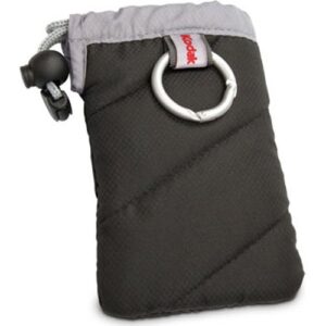 kodak gear black jacket case w/carabiner (measures 4.5" x 2.8" x 0.8")