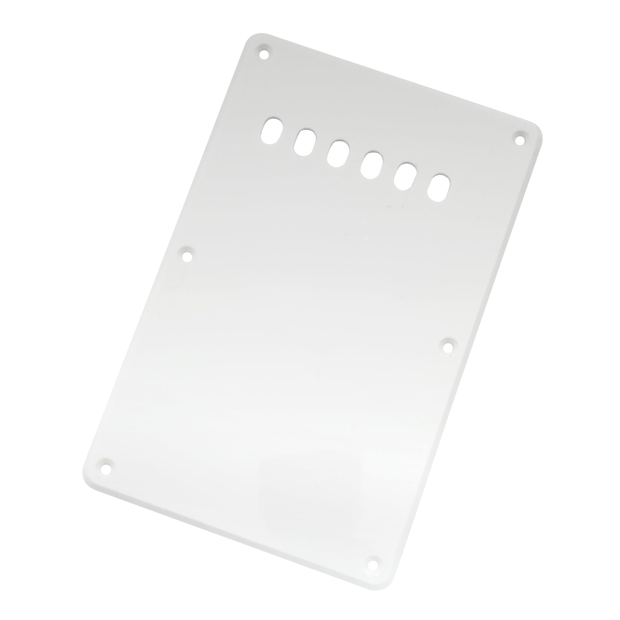 Musiclily Guitar Back Plate Tremolo Cavity Cover Backplate for China Made Squier Guitar Parts,1Ply White