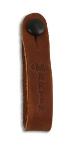 c.f. martin & co 18a0032 guitar leather head stock strap tie, brown