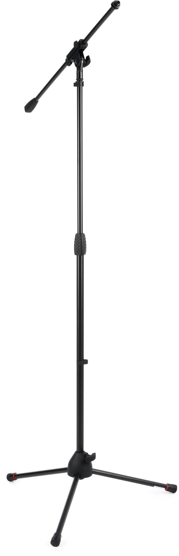 Gator Frameworks Standard Tripod Microphone Stand with Boom Arm, Adjustable Height, and Both 3/8" and 5/8" Adapters (GFW-MIC-2010)