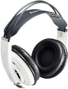 superlux hd-681 evo professional monitoring headphones, white