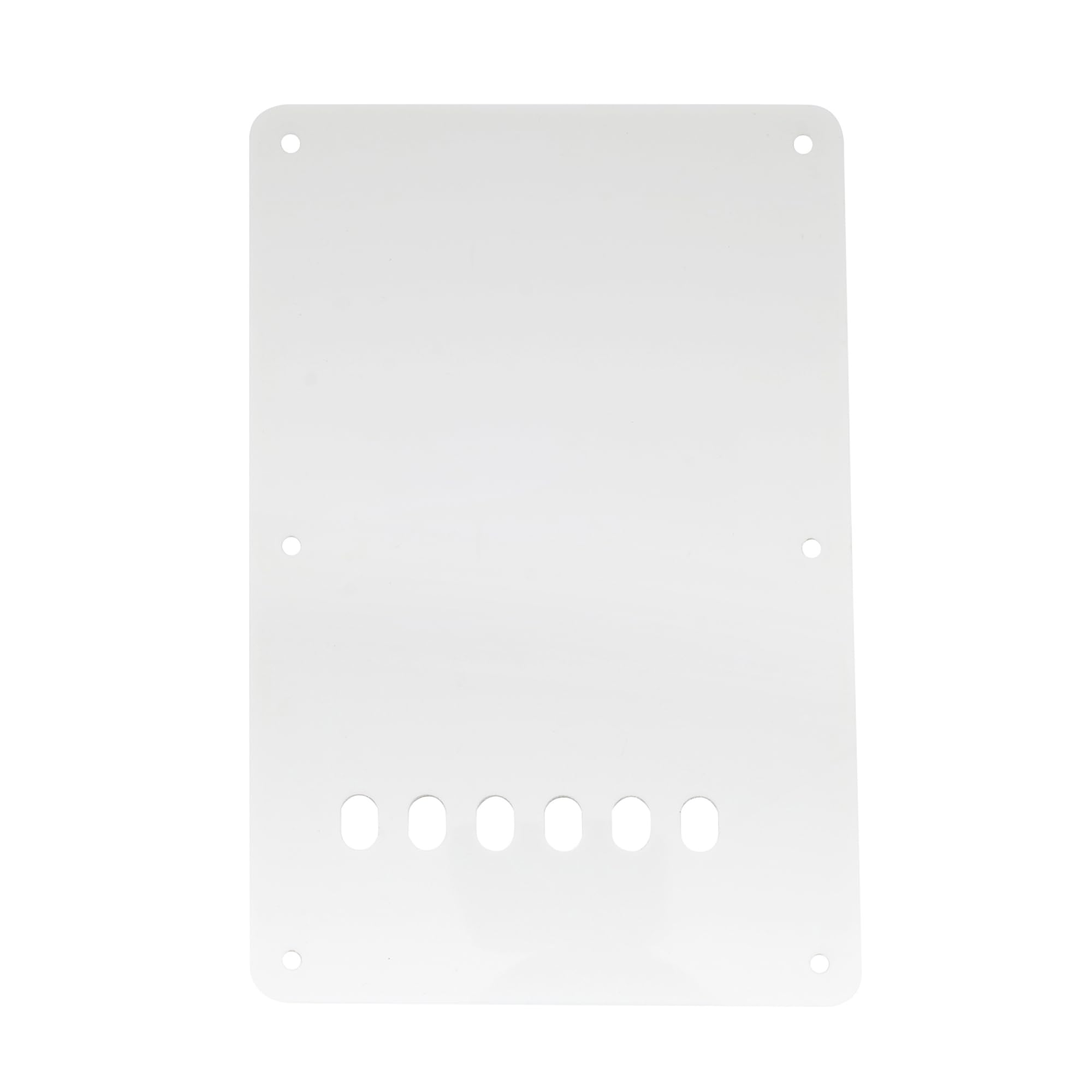 Musiclily Guitar Back Plate Tremolo Cavity Cover Backplate for China Made Squier Guitar Parts,1Ply White