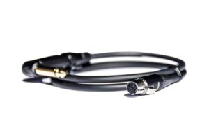 l6c-r premium replacement cable for line 6 relay g50, g55, g90, akg, & shure wireless systems - gold right angle