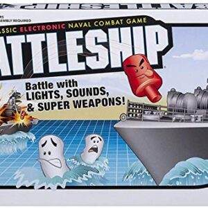 Hasbro Gaming Battleship Electronic Board Game, Strategy Board Games for Kids, Family Games for 1-2 Players, Electronic Battle Games, Ages 8 and Up