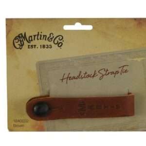 C.F. Martin & Co 18A0032 Guitar Leather Head Stock Strap Tie, Brown