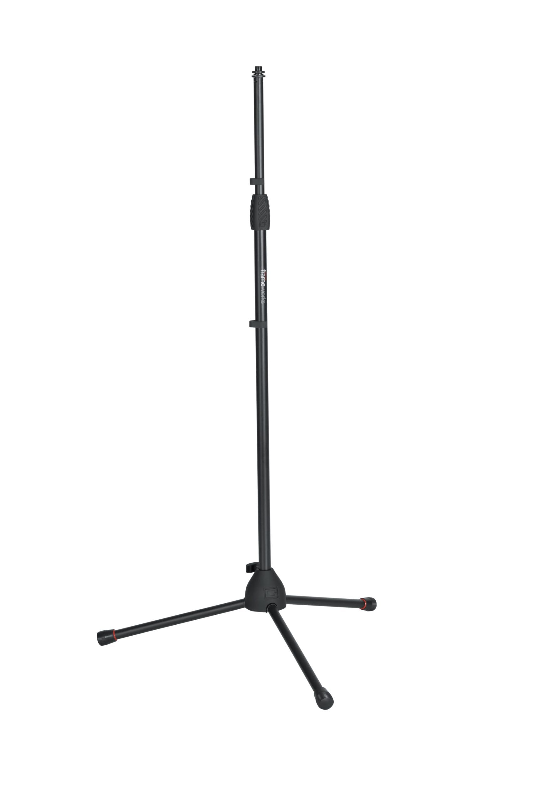 Gator Frameworks Standard Tripod Microphone Stand with Adjustable Height and Both 3/8" and 5/8" Adapters (GFW-MIC-2000)