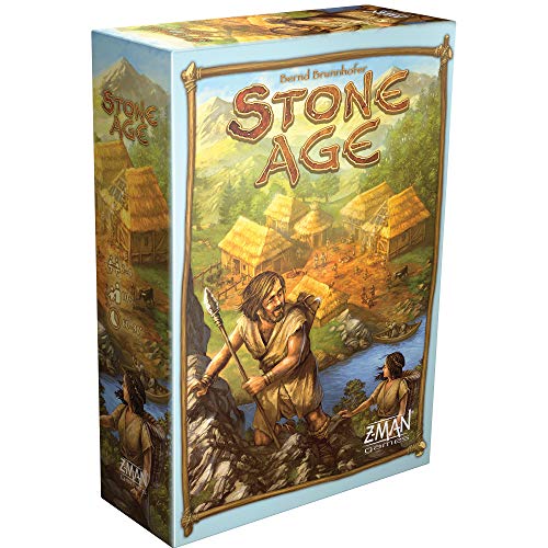 Stone Age Board Game - Engaging Worker Placement Strategy for Civilization Building! Fun Family Game for Kids and Adults, Ages 10+, 2-4 Players, 60-90 Minute Playtime, Made by Z-Man Games