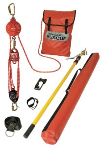 miller / honeywell - qp/50ft - rescue system w/backup brk, cable 50 ft