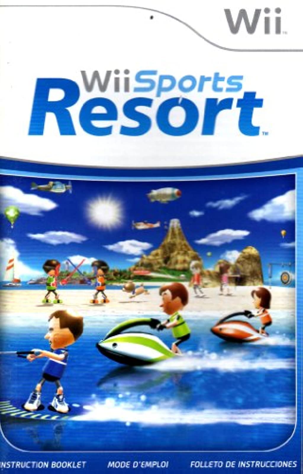 Wii Sports Resort Wii Instruction Booklet (Nintendo Wii Manual Only - NO GAME) [Pamphlet only - NO GAME INCLUDED] Nintendo