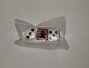 monopoly red speed die set (3 pieces) by hasbro