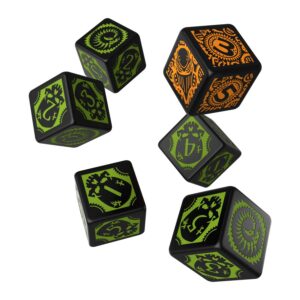 q workshop warmachine cryx faction rpg dice set 6 x d6