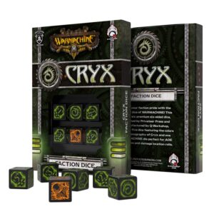 Q WORKSHOP Warmachine Cryx Faction RPG Dice Set 6 x D6