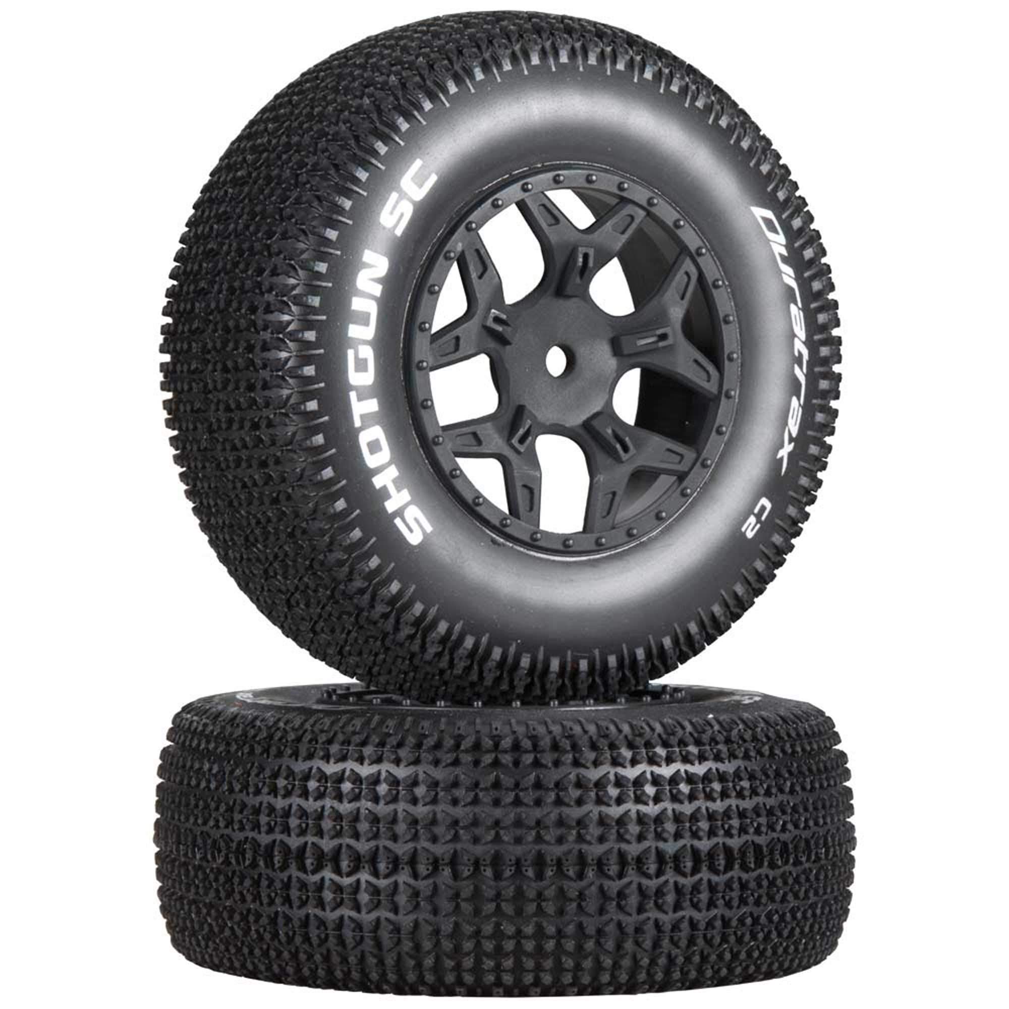 Duratrax Shotgun SC C2 Mounted Tires: SCTE 4x4 (2), DTXC3691