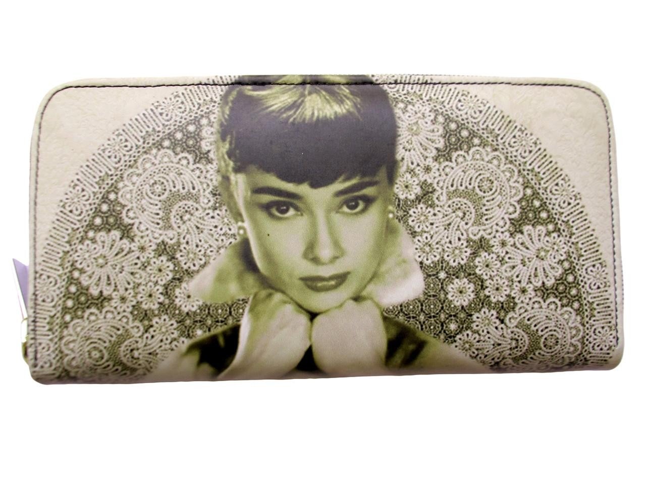 Audrey Hepburn Rare Filigree Money ID Coin Bill Holder Travel Wallet