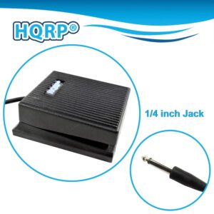 HQRP Sustain Pedal compatible with Yamaha DGX-230 / DGX-530 / DGX-640 / EZ-220 / DGX-202 / DGX-220 / DGX-520 / DGX-620 / P-100 / P-120 Keyboards Footswitch, Damper Pedal