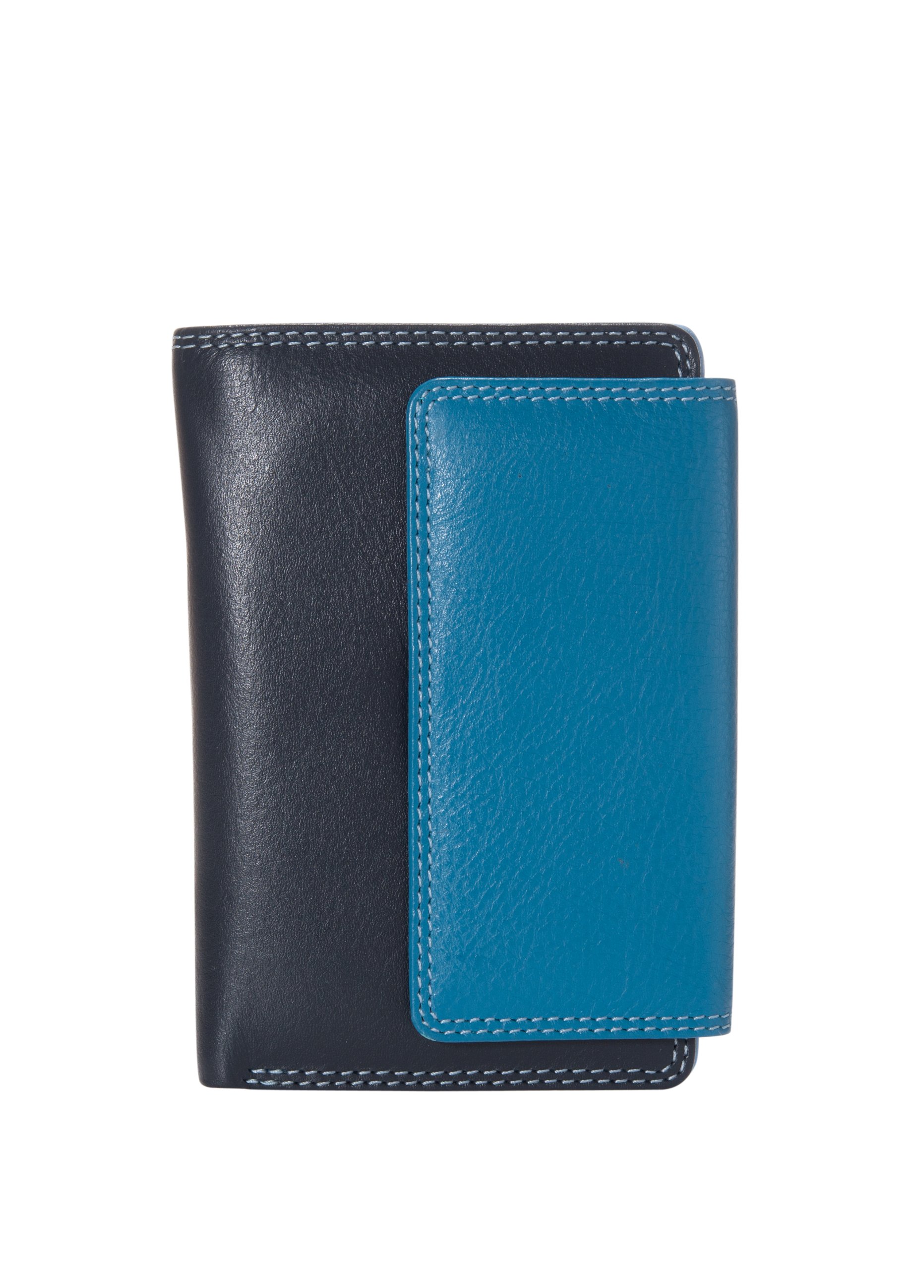 Visconti RB98 Multi Colored Soft Leather Ladies/Girls Compact Bifold Wallet & Purse (Blue)