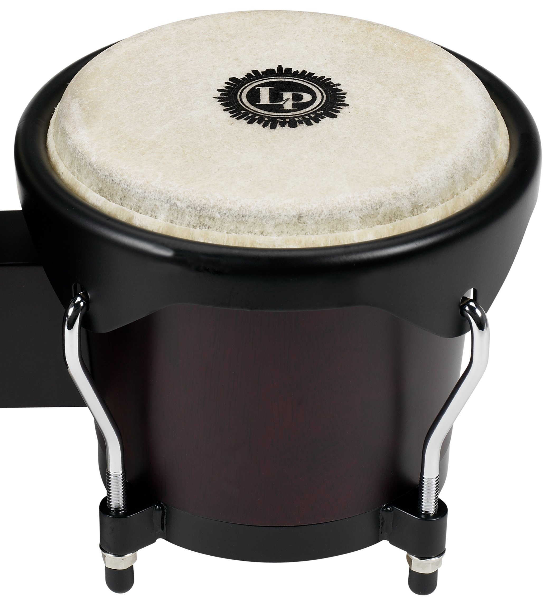 Latin Percussion LP601NY-DW LP City Wood Bongos - Dark Wood 7-inch