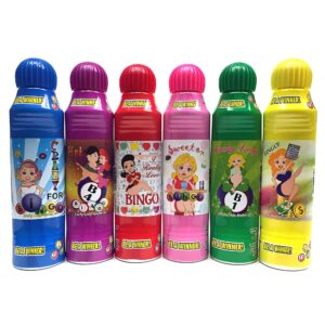 lucky lady bingo daubers for adults - 6-pack assorted colors bingo markers - smooth & even application, non-drip & quick-dry formula bingo dotters, bingo accessories - made with dab-o-ink bingo dauber