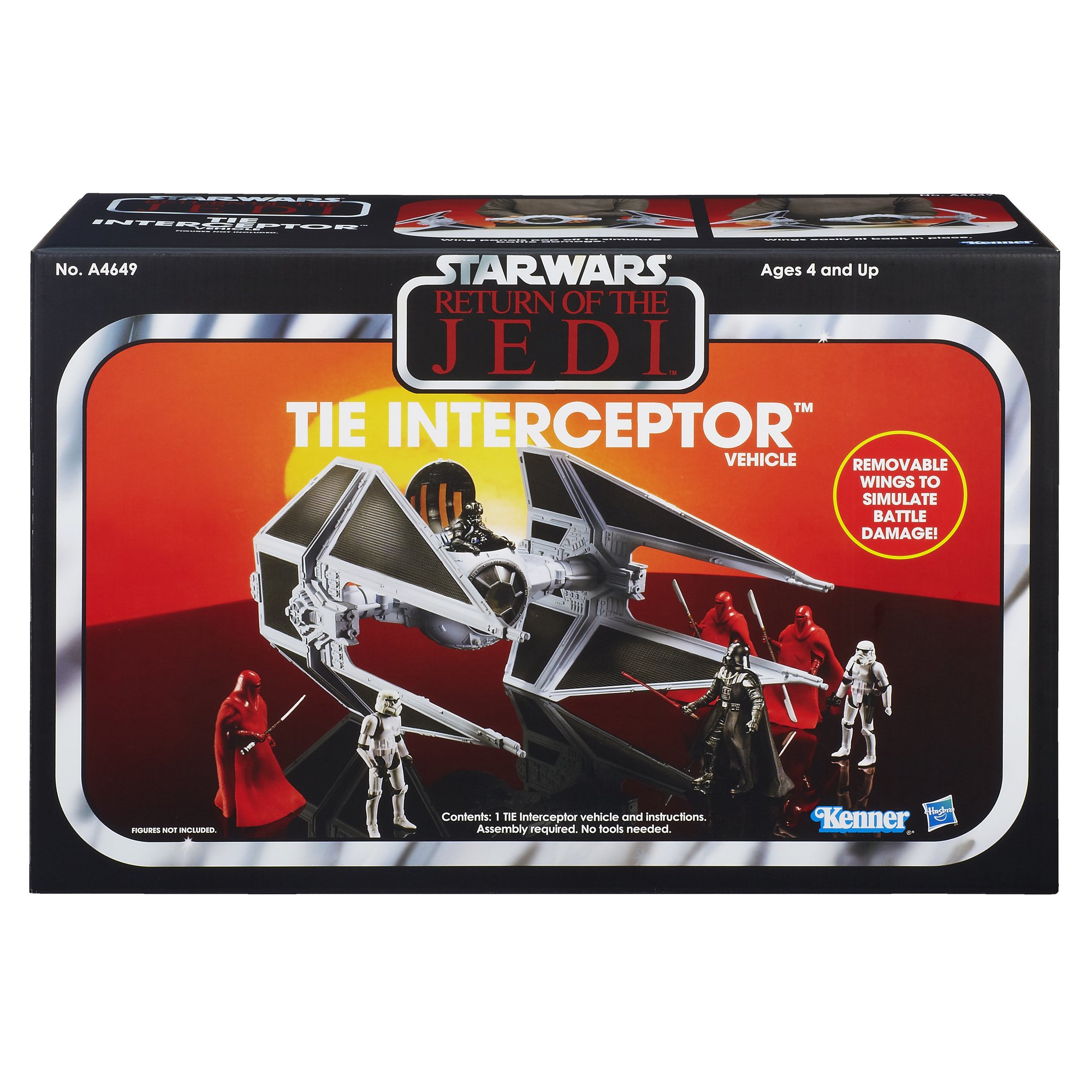 Star Wars Tie Interceptor Action Figure Playset, 7-Pack