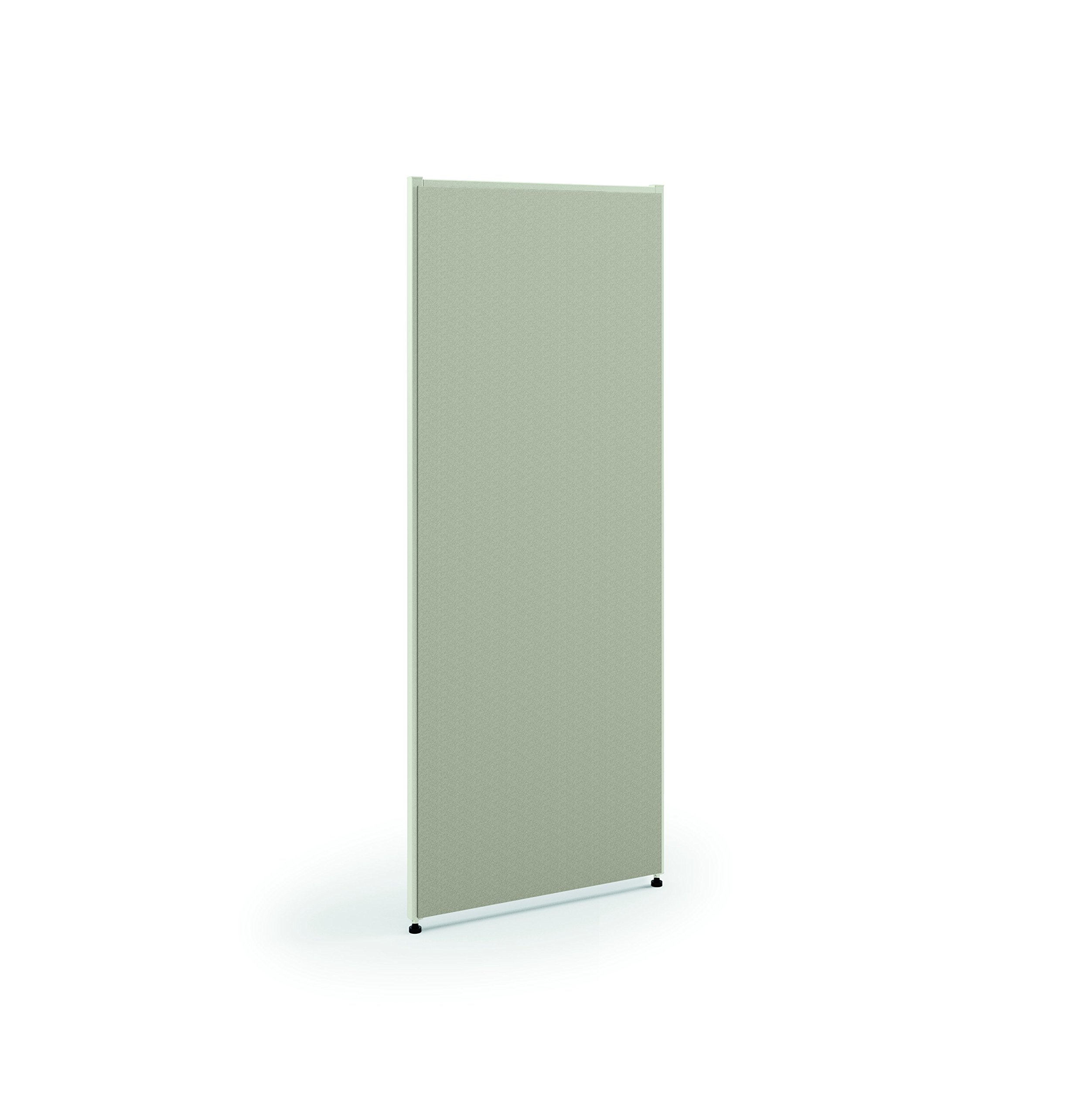 HON Verse Panel , 60"H x 48"W , Light Gray Finish , Gray Fabric