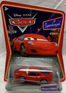 ferrari f430 michael schumacher disney pixar supercharged edition 1:55 scale