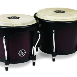 Latin Percussion LP601NY-DW LP City Wood Bongos - Dark Wood 7-inch